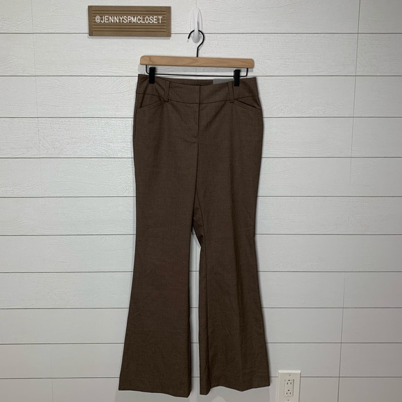 Ann Taylor | Pants & Jumpsuits | Nwt Brown Ann Taylor Fit Flare Size 2 ...